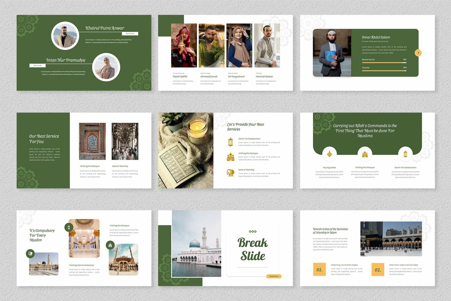 Barokah Islamic PowerPoint Template – MasterBundles