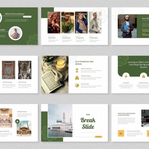 Barokah Islamic PowerPoint Template | Master Bundles