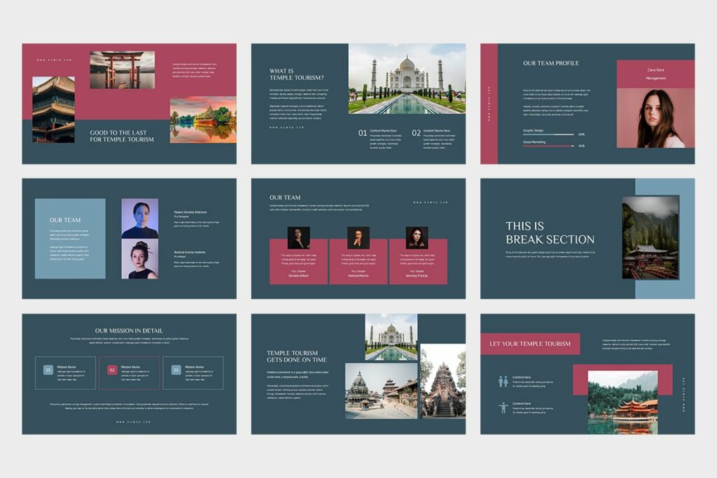 Duwea: Temple Tourism Powerpoint – MasterBundles