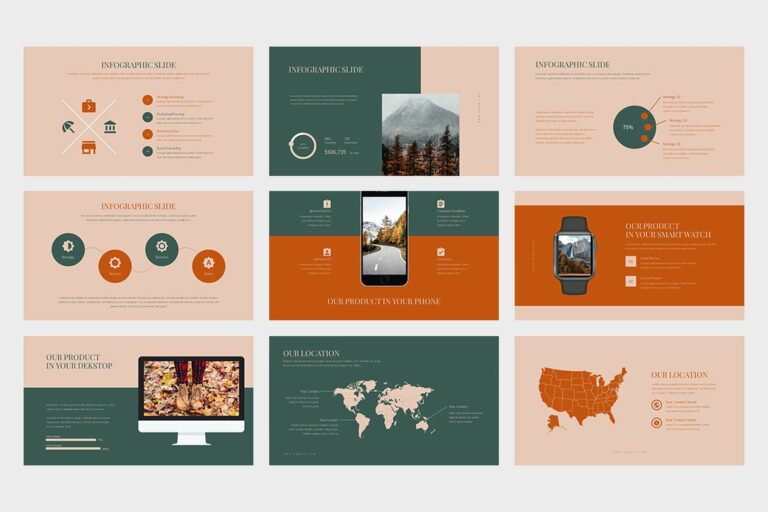 Jeroa: Fall Lookbook Powerpoint Template – MasterBundles