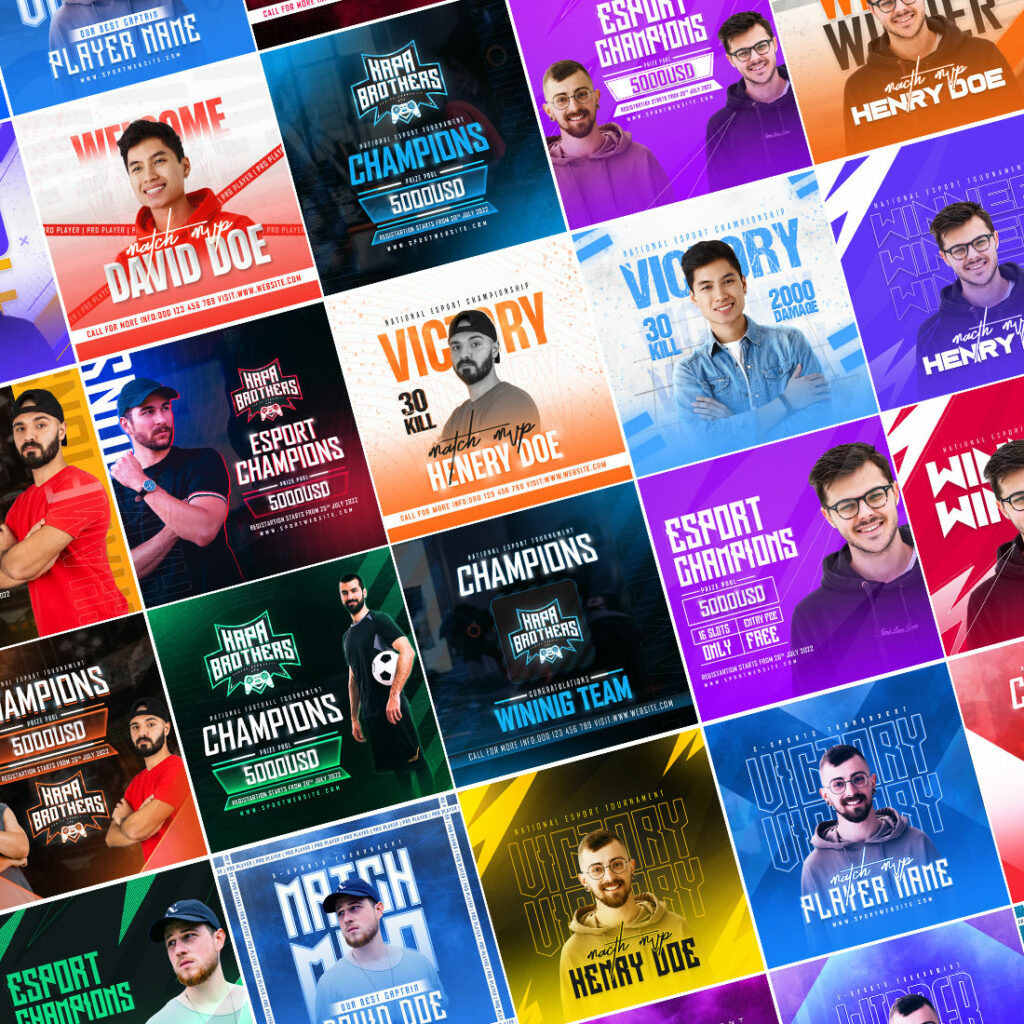 30 Esports Social Media Banner Bundle/Pack - MasterBundles
