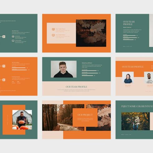 Jeroa: Fall Lookbook Powerpoint Template | Master Bundles