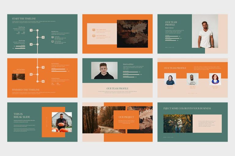 Jeroa: Fall Lookbook Powerpoint Template – MasterBundles