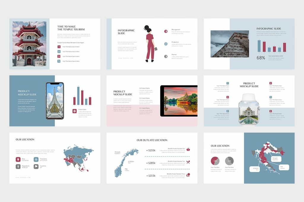 Duwea: Temple Tourism Powerpoint – MasterBundles