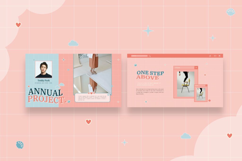 Catton Cute Pastel Powerpoint – MasterBundles