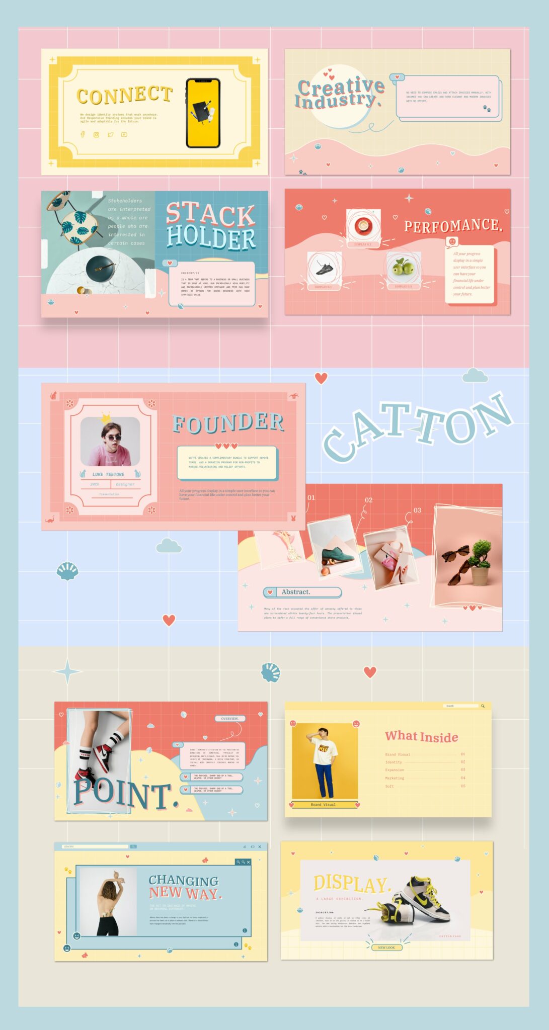 Catton Cute Pastel Powerpoint – MasterBundles
