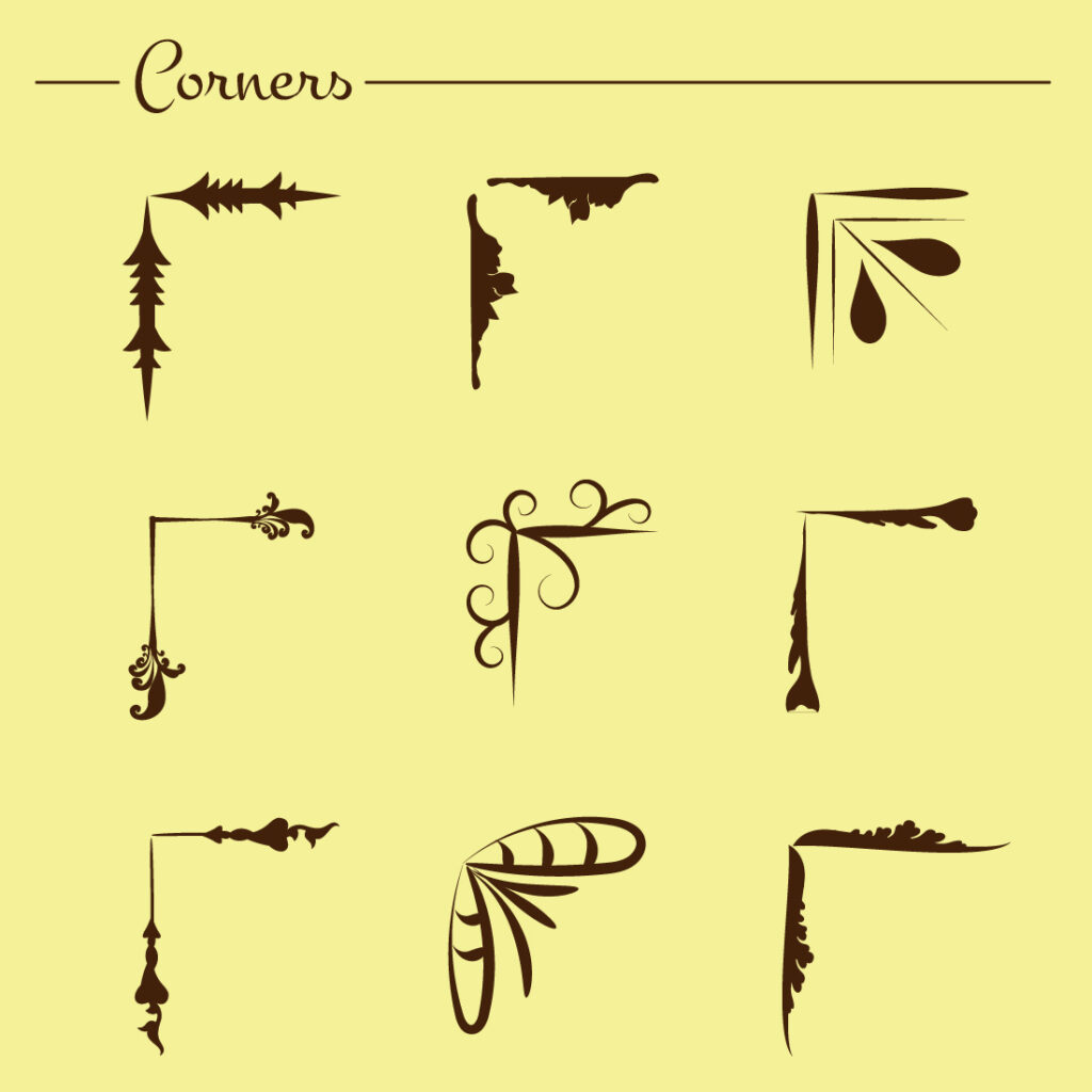 20 Ornaments Corners For Designers - Only $5 - MasterBundles