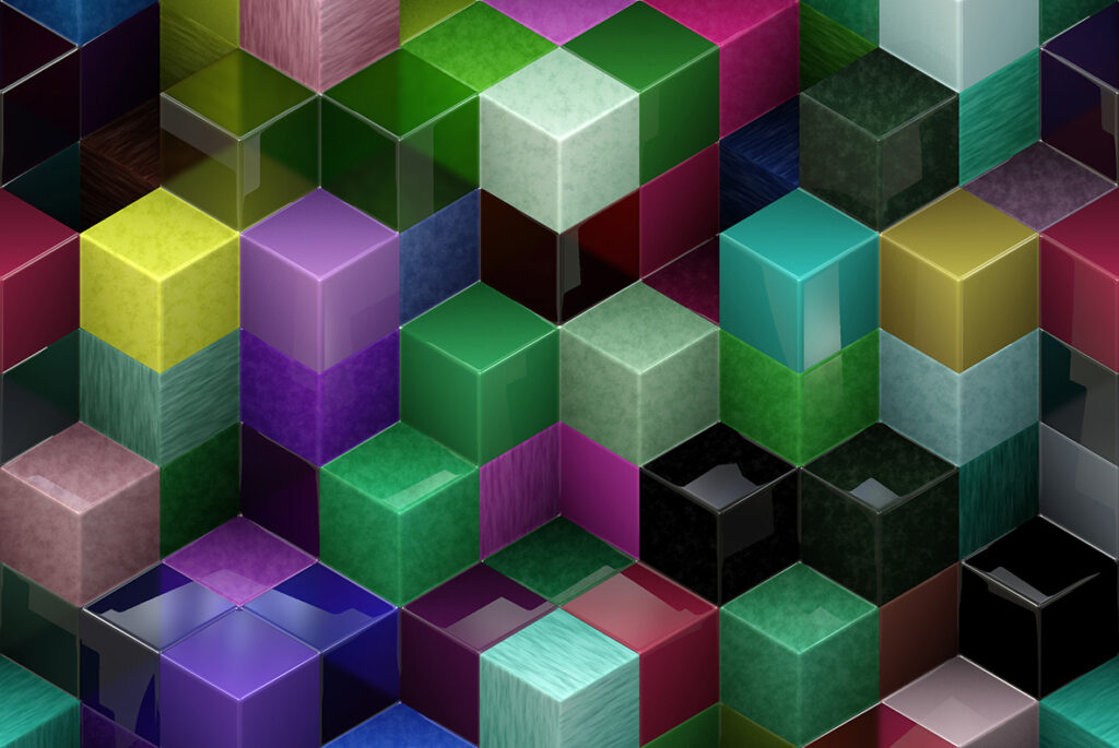 Colorful Cube Backgrounds - MasterBundles