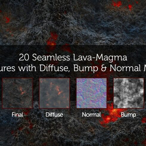 20 Seamless Lava Textures | MasterBundles