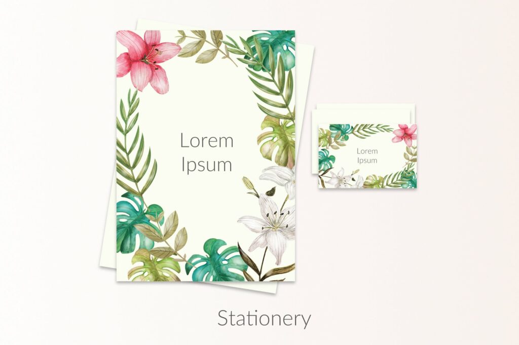 Tropical Floral Elements & Patterns – MasterBundles