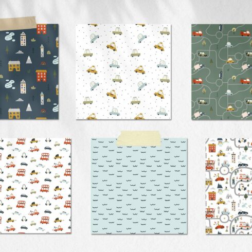 Cute Cars Clipart & Patterns | Master Bundles