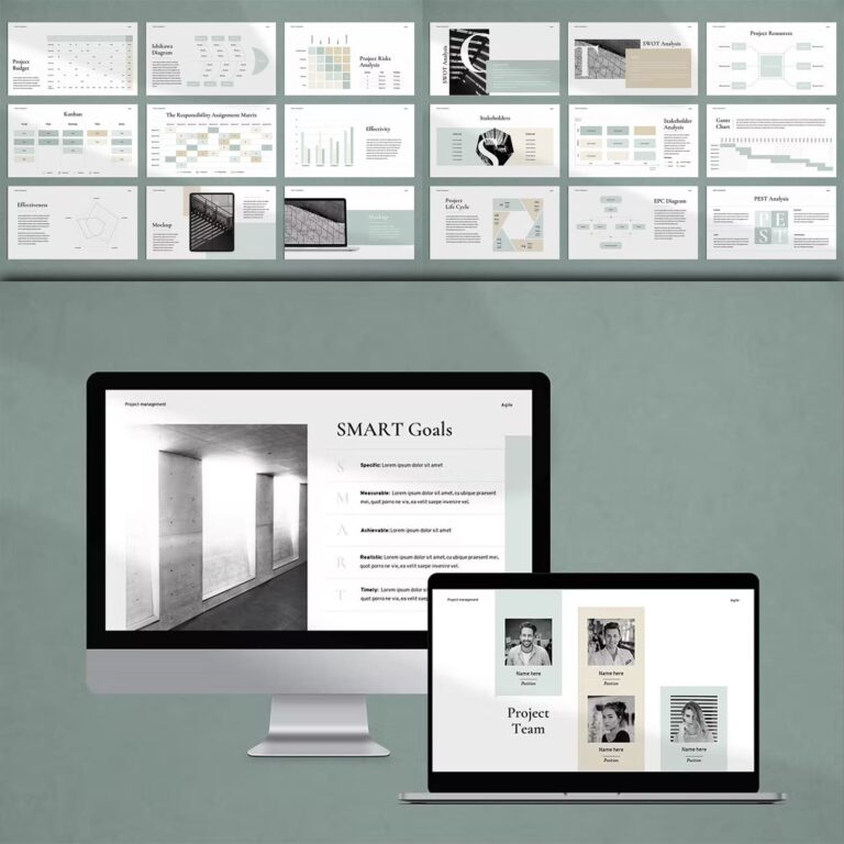 Project Management PowerPoint Presentation Template – MasterBundles
