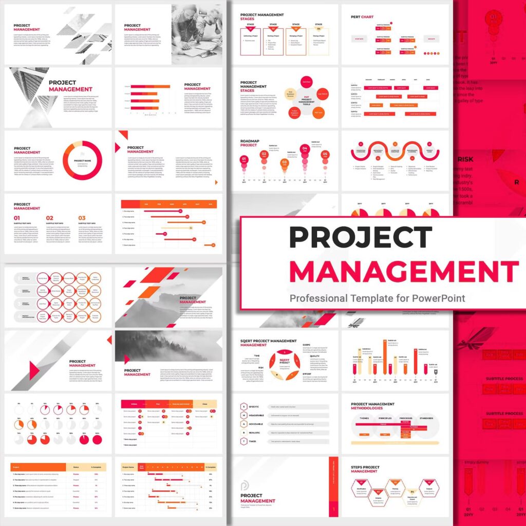 Project Management Dashboard Powerpoint Template – MasterBundles