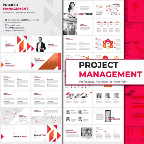 Project Management Dashboard Powerpoint Template – MasterBundles