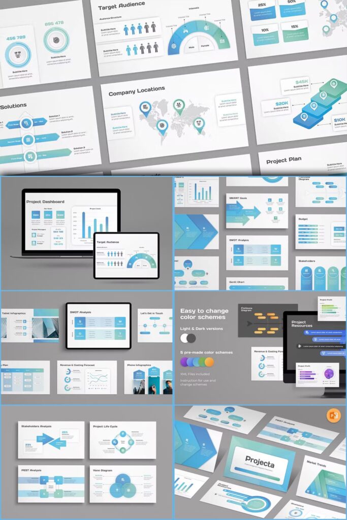 Project Management PowerPoint Presentation – MasterBundles