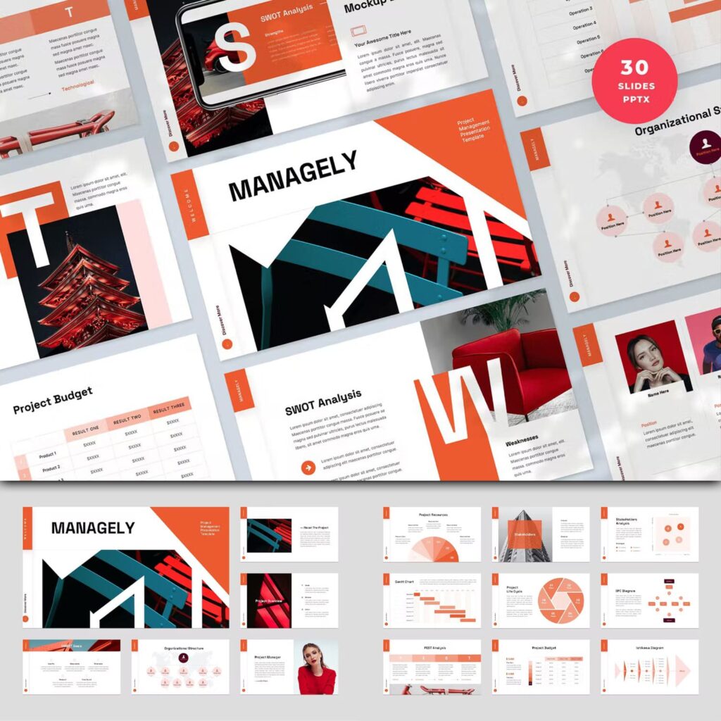 Project Management PowerPoint Presentation Template | Master Bundles