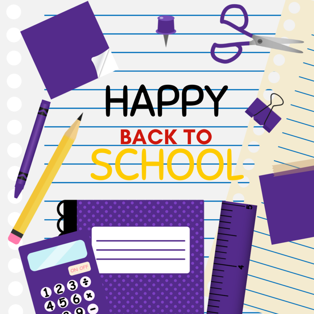 Purple Back To School Clipart Set - MasterBundles