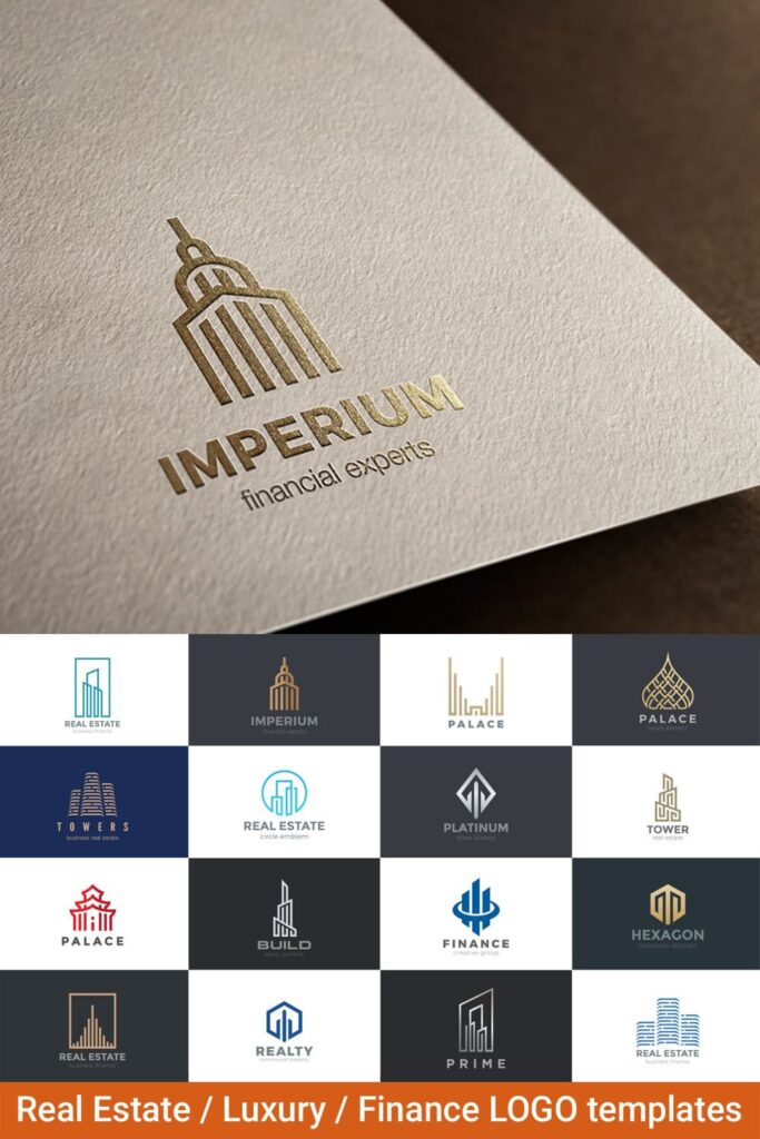 Real Estate Luxury Finance Logos – MasterBundles