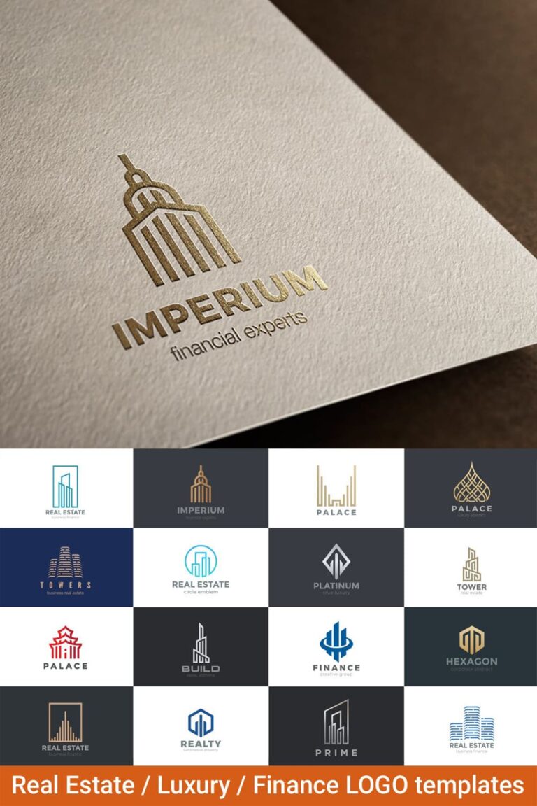 Real Estate Luxury Finance Logos – MasterBundles