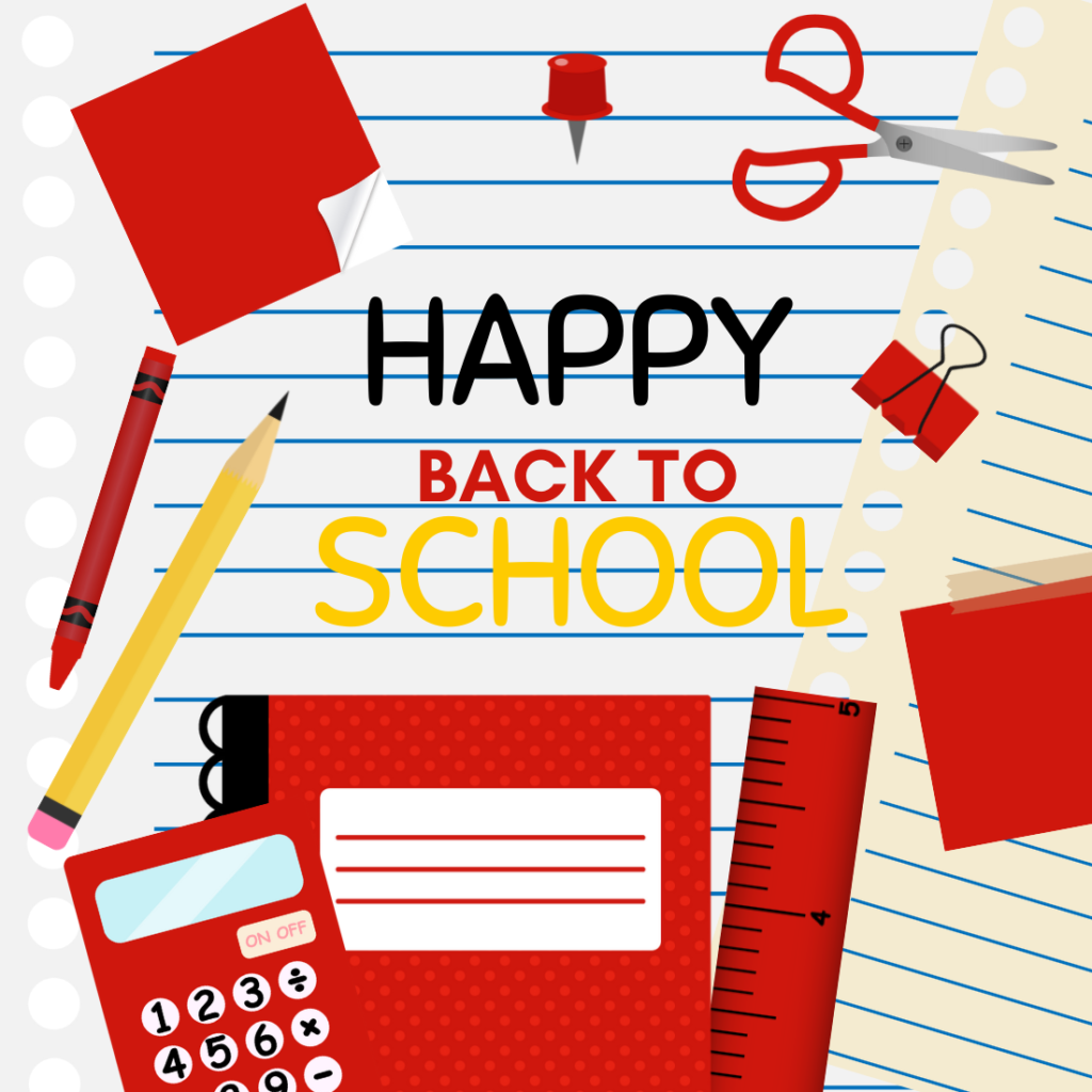Red Back To School Clipart Set - MasterBundles