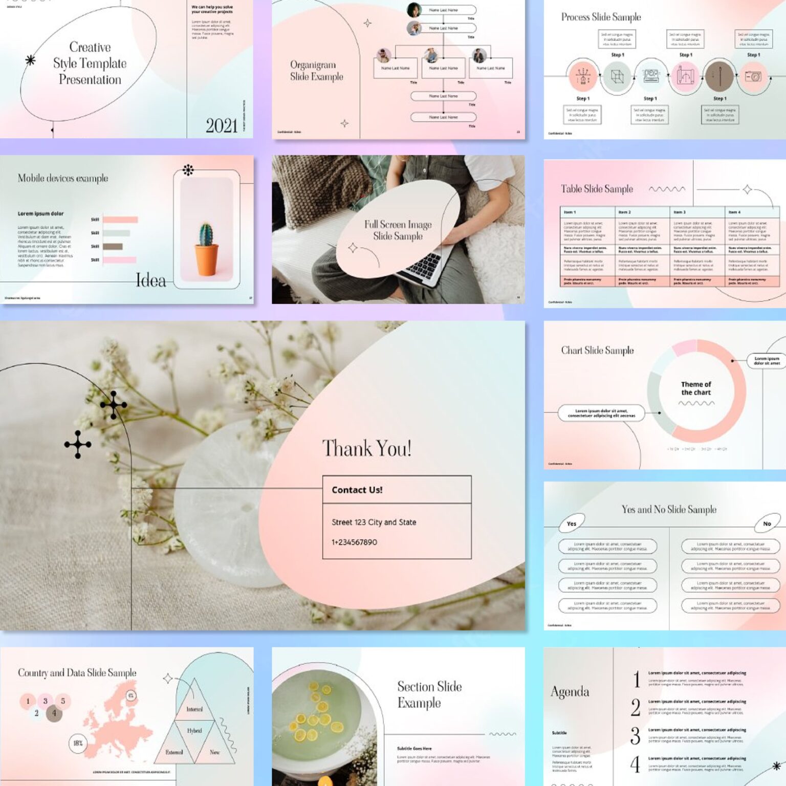 Retro Line - Google Slides Template – MasterBundles