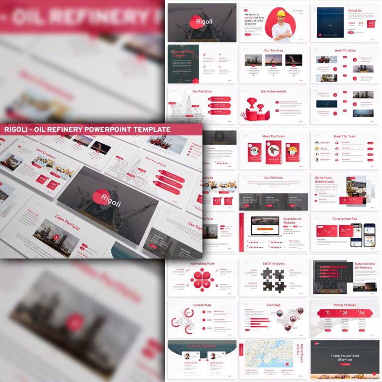 Rigoli - Oil Refinery Powerpoint Template – MasterBundles