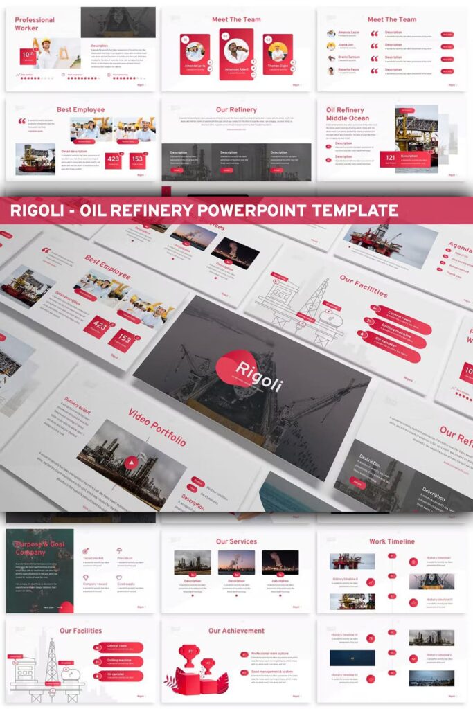 Rigoli - Oil Refinery Powerpoint Template – MasterBundles