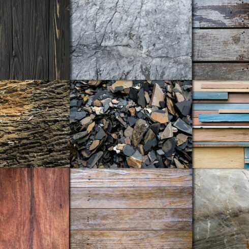 Wood and Stone Textures Backgrounds | Master Bundles