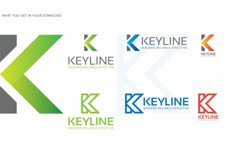 Keyline Letter K Logo Template – MasterBundles
