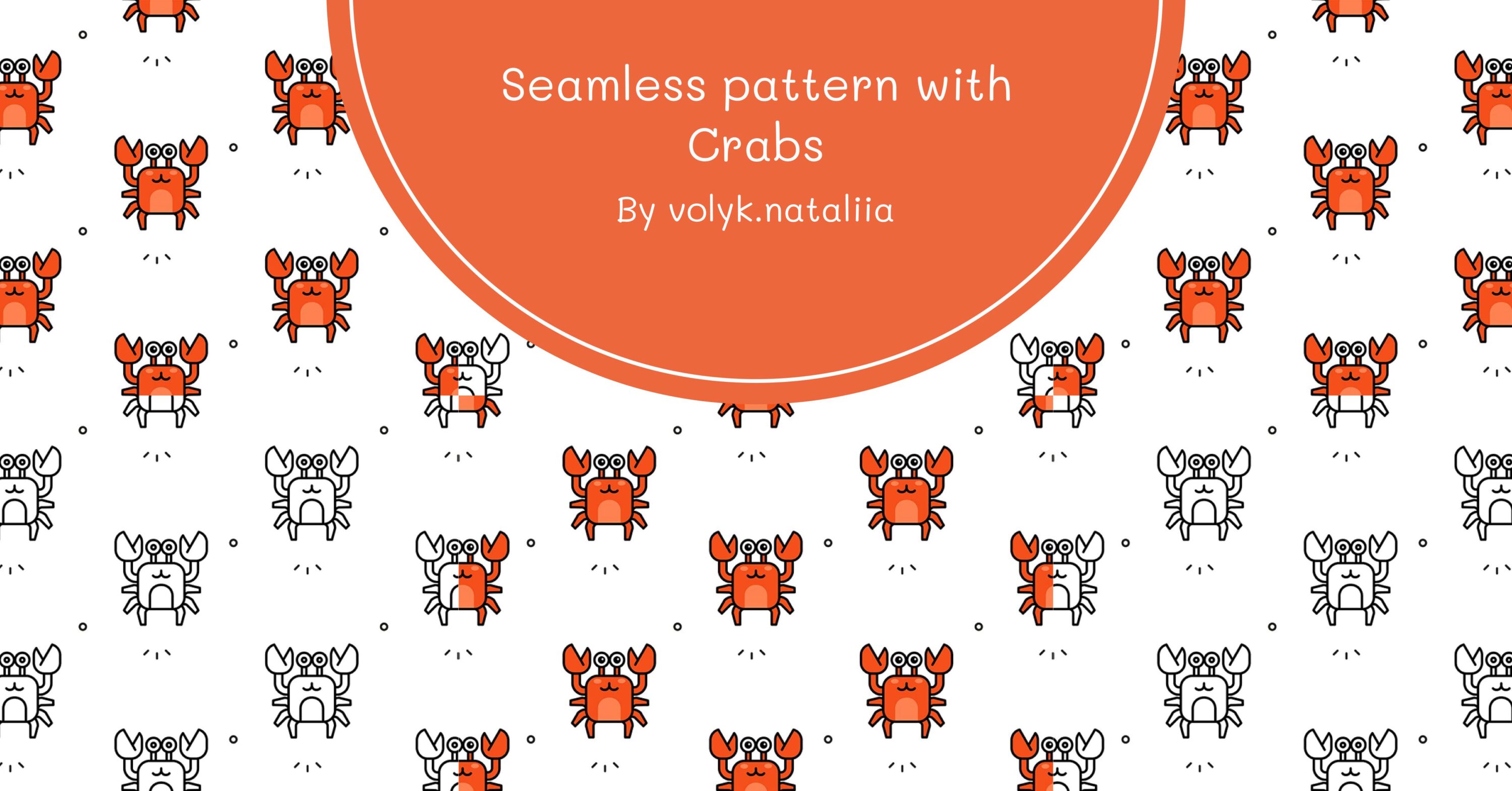 Seamless Pattern with Crabs – MasterBundles