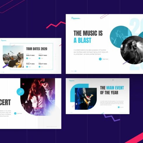 Poppera Music Powerpoint Template | Master Bundles
