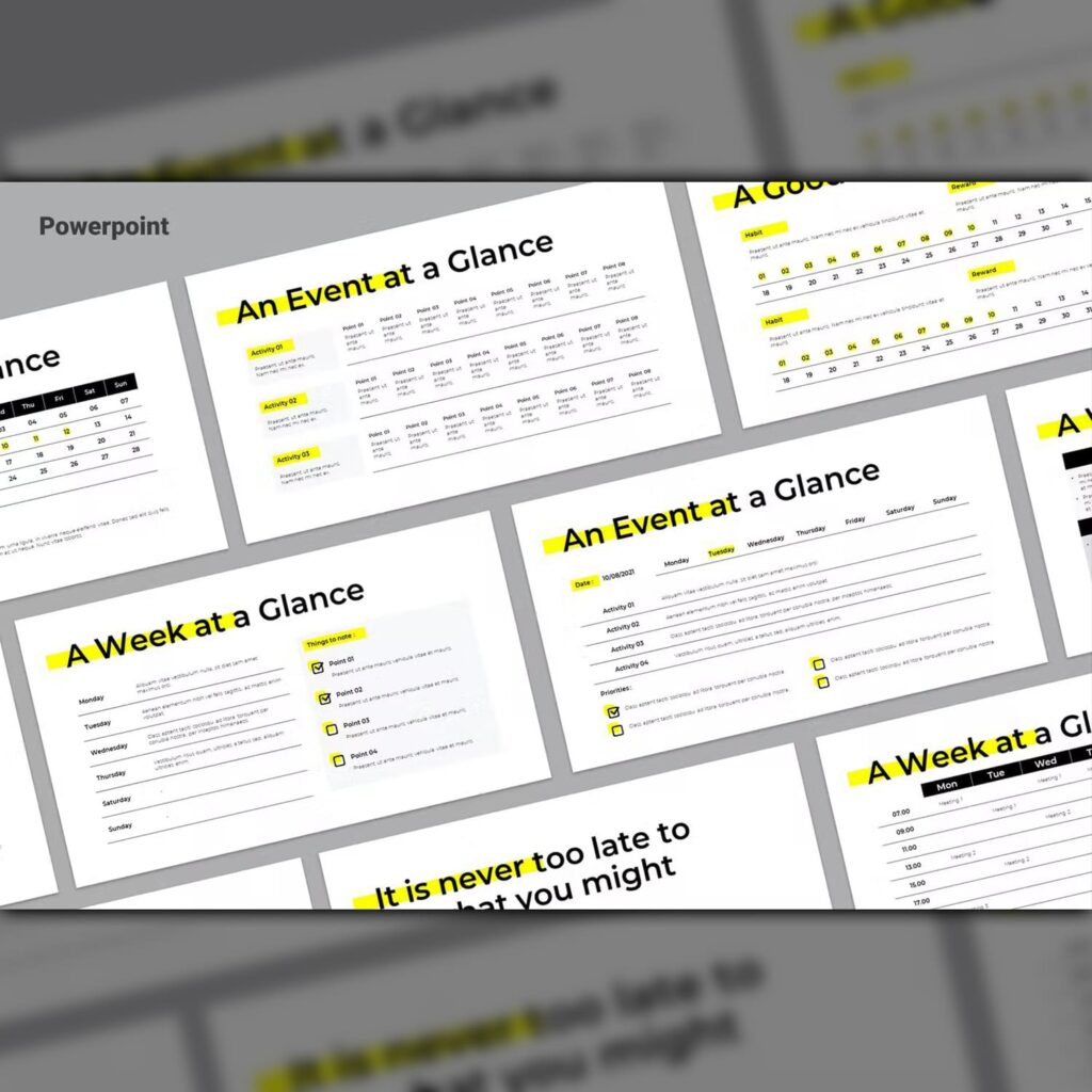 Simple Timeline Project Management Powerpoint – MasterBundles