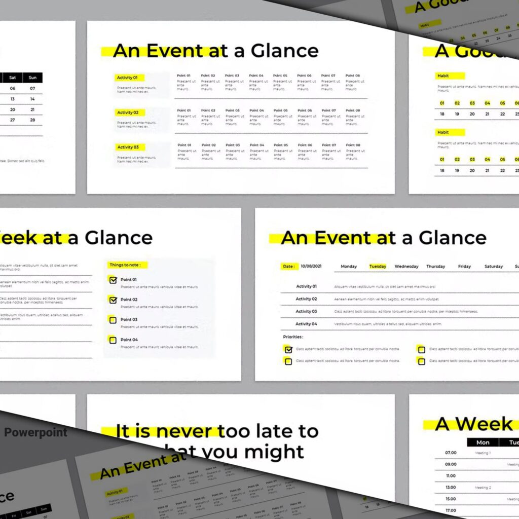 Simple Timeline Project Management Powerpoint – MasterBundles