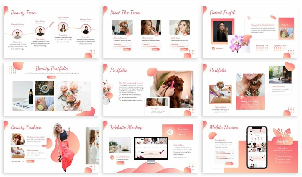 Shuffle - Beauty Care Powerpoint – MasterBundles
