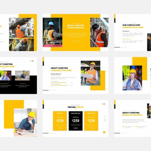 Constima Construction Presentation | Master Bundles