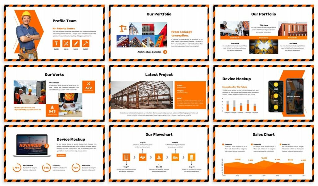 Builder - Construction Powerpoint – MasterBundles
