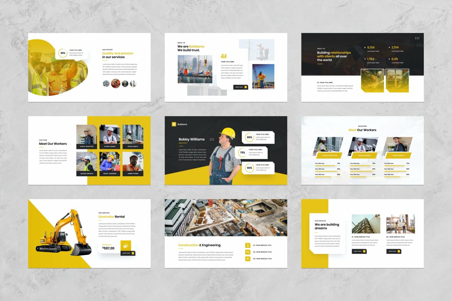 Construction PowerPoint Template – MasterBundles