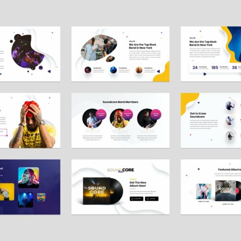 Music Band PowerPoint Template | Master Bundles