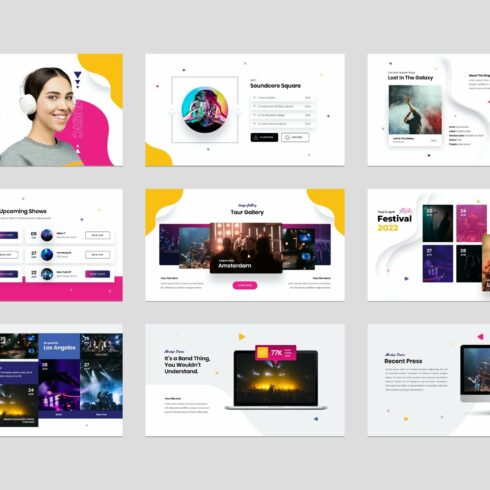 Music Band PowerPoint Template | Master Bundles