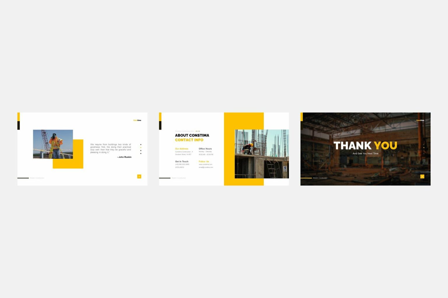 Constima Construction Presentation – MasterBundles
