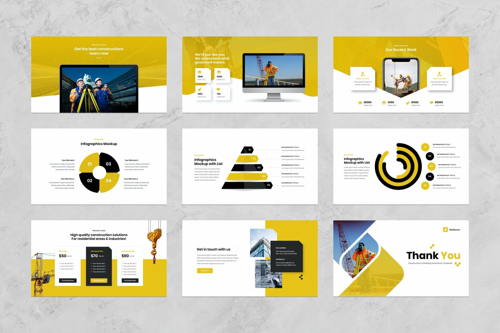 Construction PowerPoint Template – MasterBundles