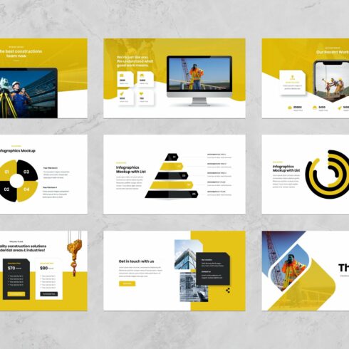 Construction PowerPoint Template | Master Bundles