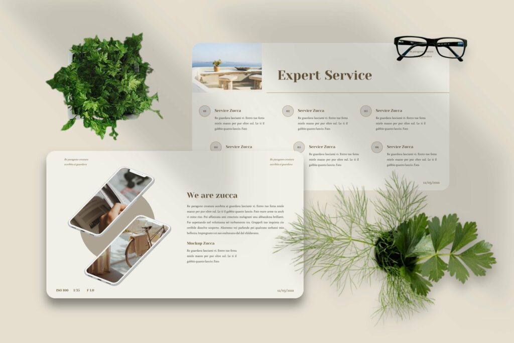 Zucca - Aesthetic Powerpoint Template – MasterBundles