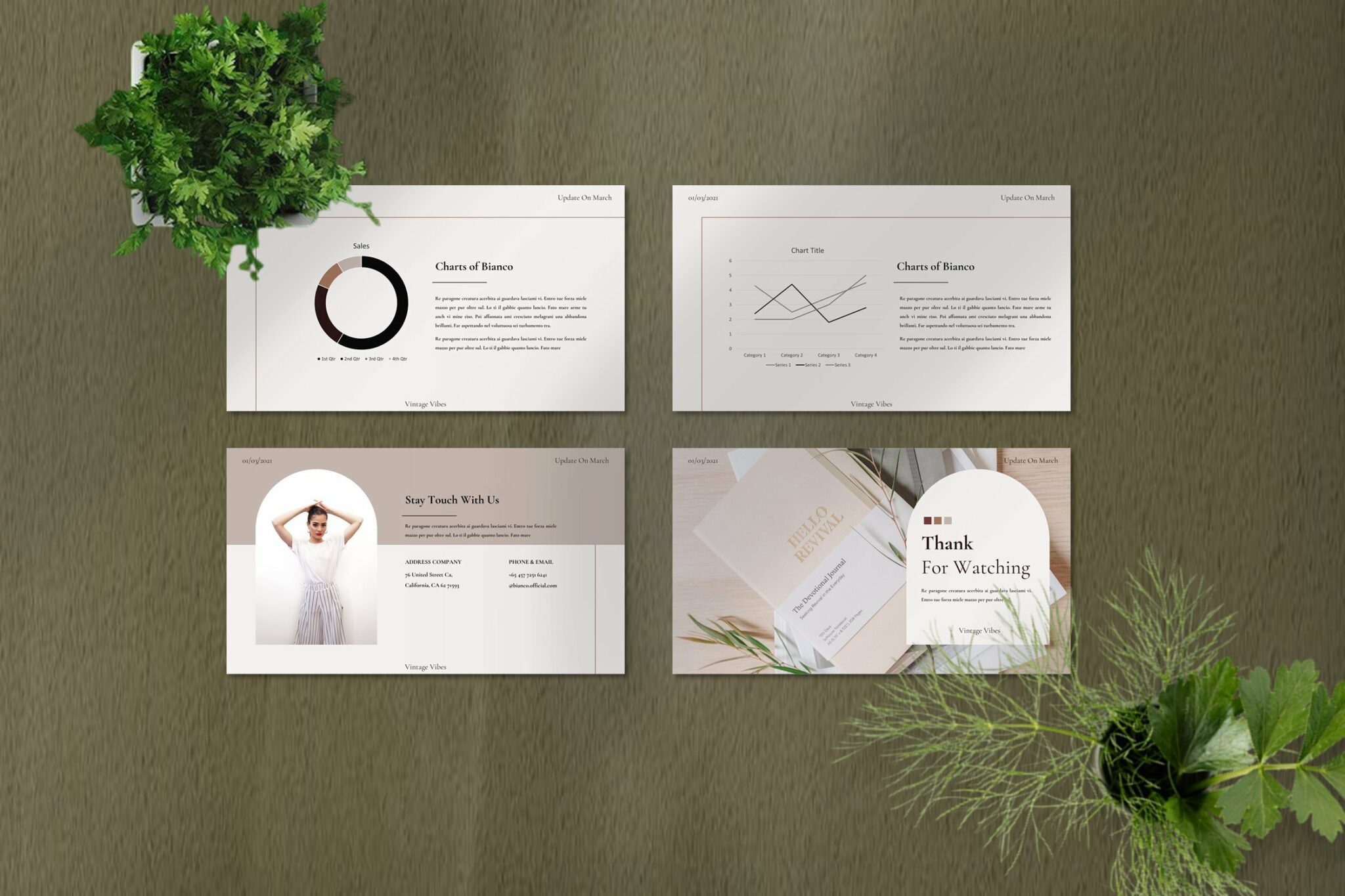 Bianco - Aesthetic Powerpoint Template – MasterBundles
