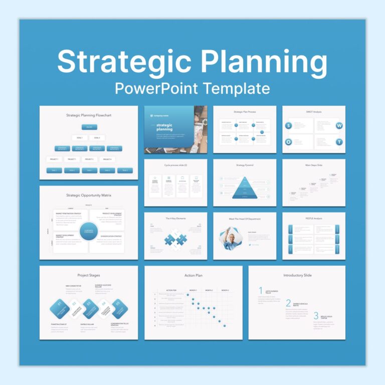Strategic Planning PowerPoint Template – MasterBundles