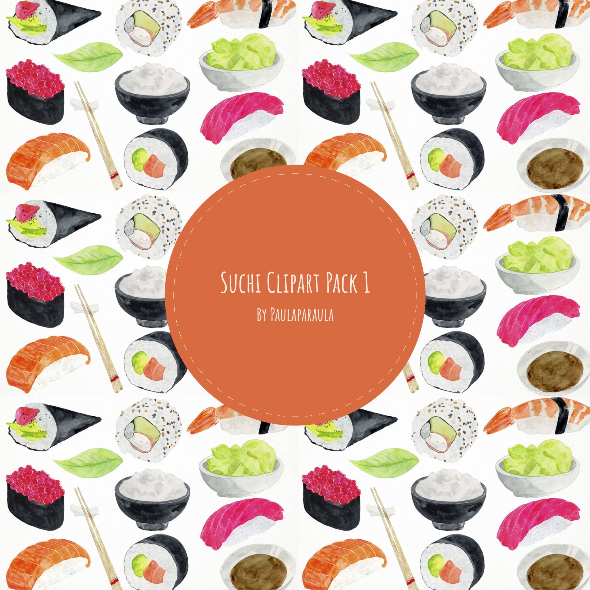 Sushi Clipart Pack – MasterBundles