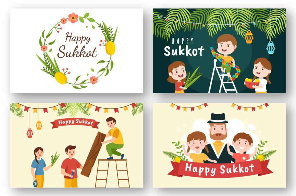 13 Jewish Holiday Sukkot Illustration - MasterBundles