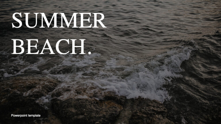 Summer Beach Powerpoint Template – MasterBundles