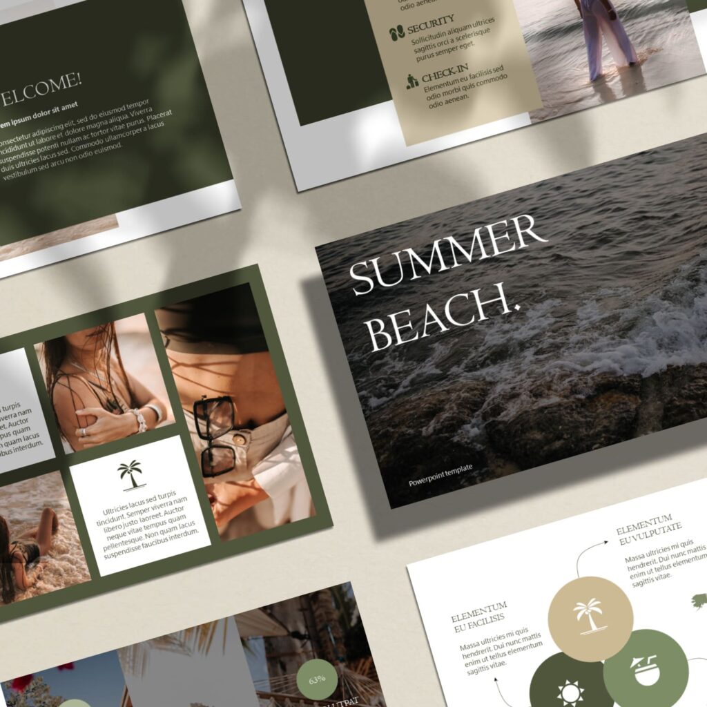 Tropical Summer Powerpoint Template – MasterBundles