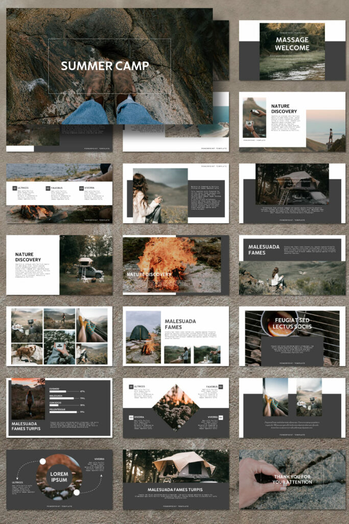 Summer Camp Powerpoint Template – MasterBundles